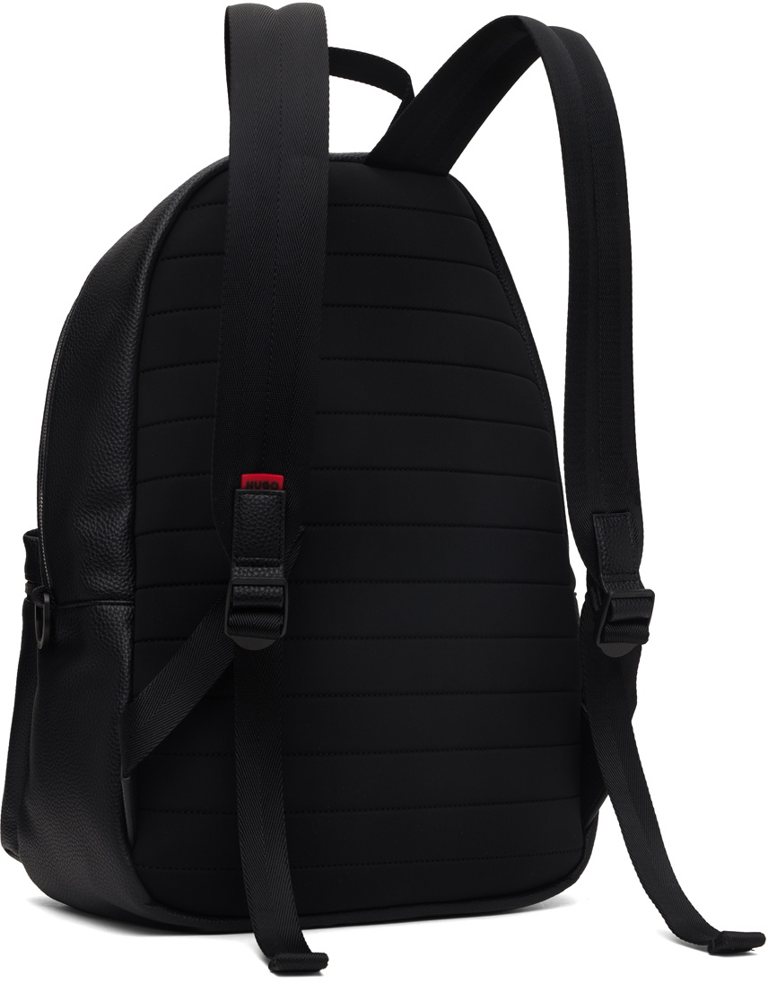 Hugo Black Zip Backpack Hugo Boss