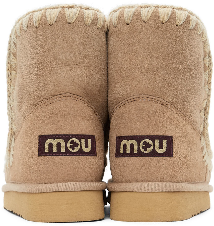 Mou Beige Suede Ankle 18 Boots Mounser