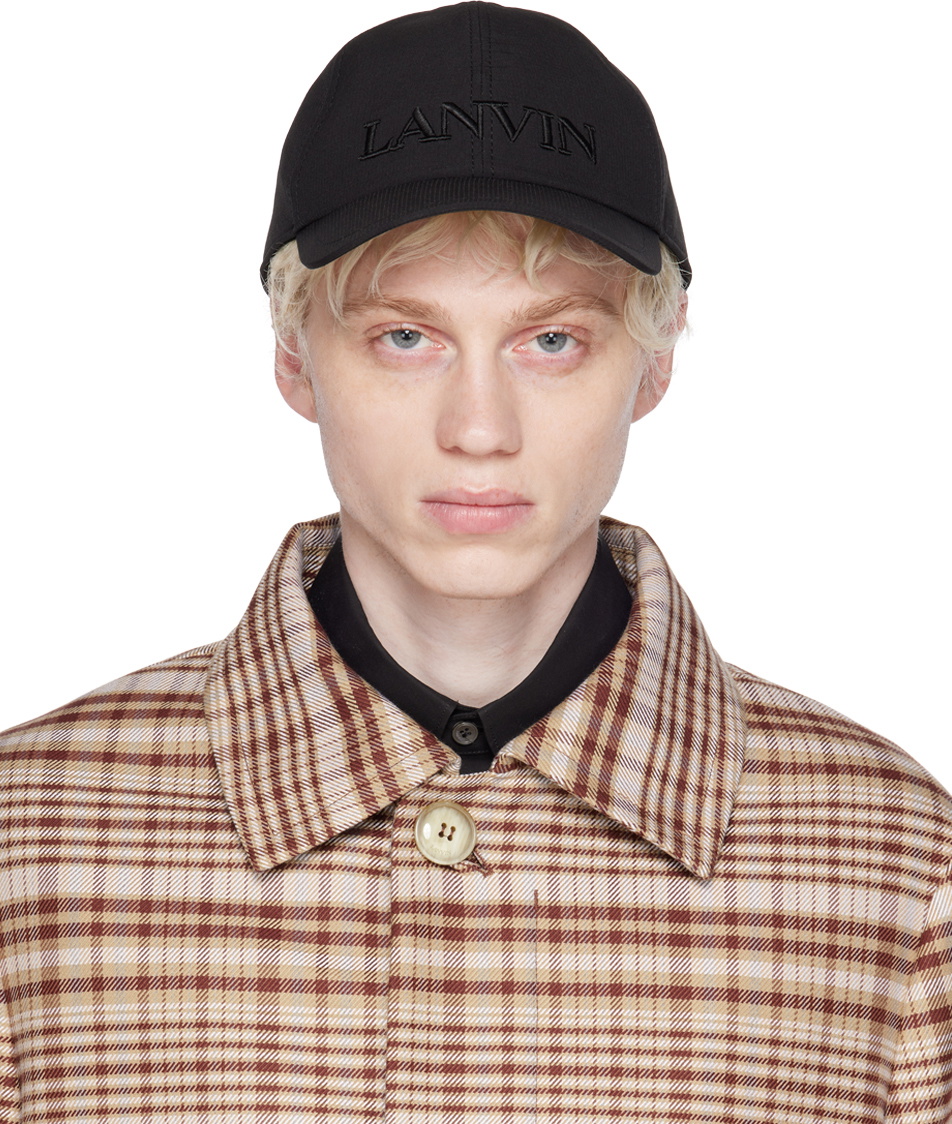 Lanvin Black 'Lanvin' Cap Lanvin