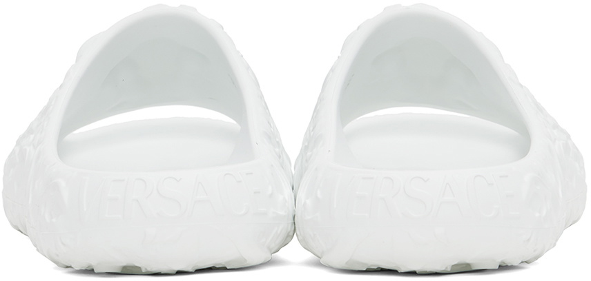 Versace White Medusa Dimension Slides Versace