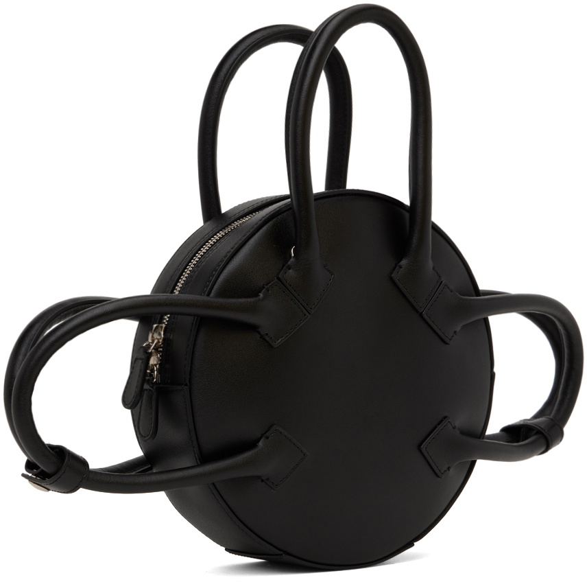 D'heygere Black Round Twister Bag D'heygere
