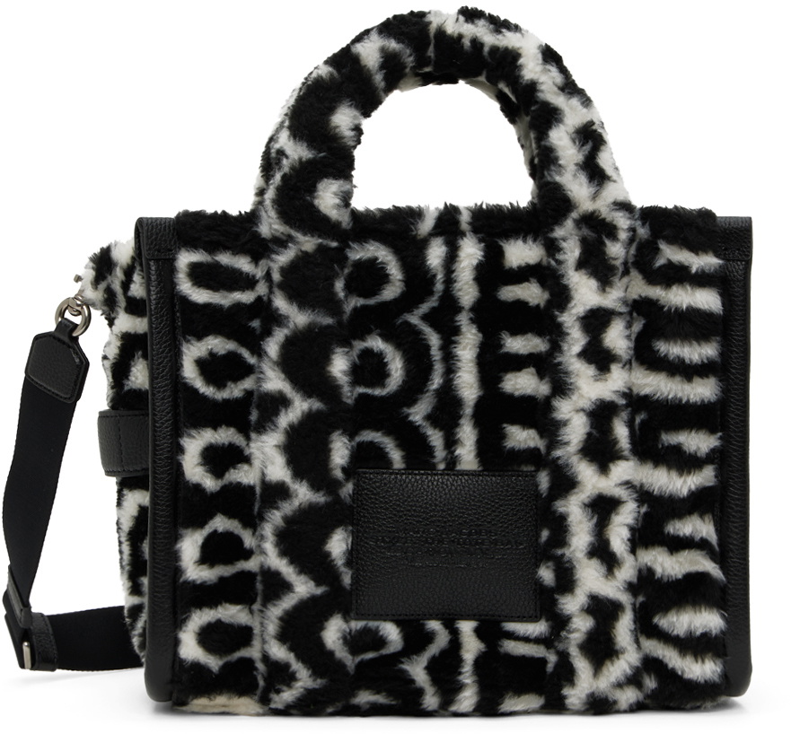 Marc Jacobs Black & White 'The Monogram Teddy Medium' Tote Marc Jacobs