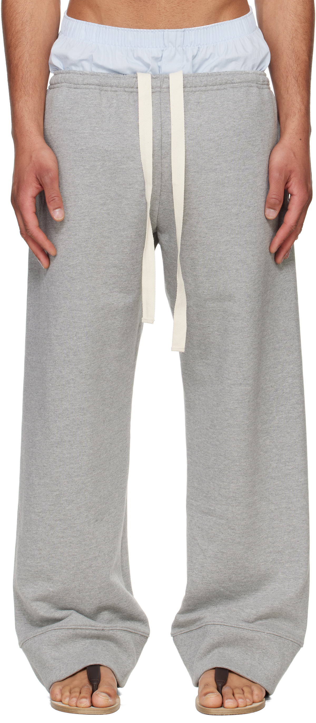 Raimundo Langlois Gray Rib Cuff Sweatpants Raimundo Langlois