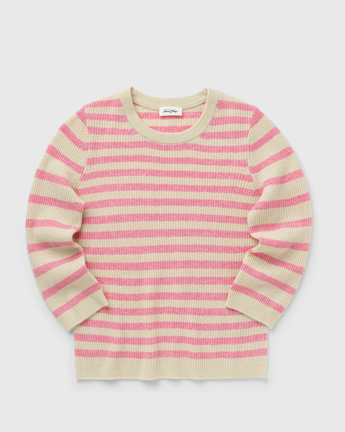 American Vintage Raxow Pullover Pink/Beige - Womens - Pullovers ...