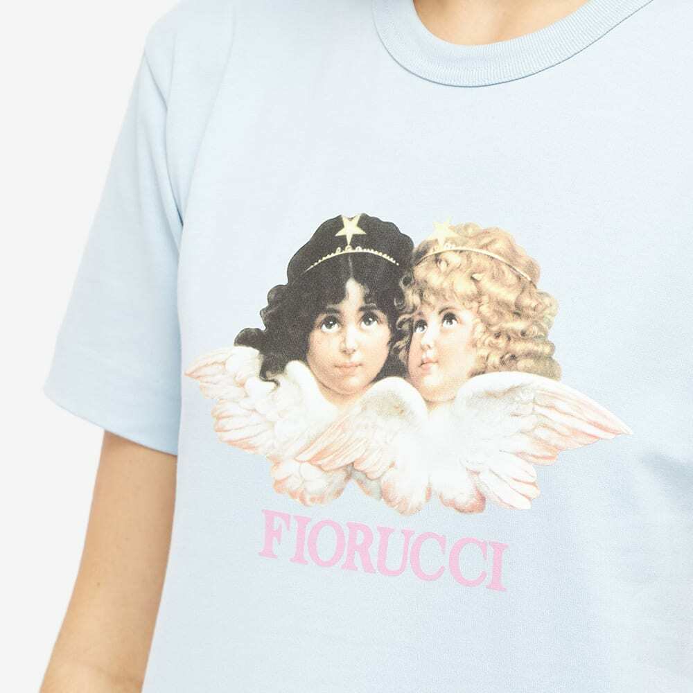 Fiorucci Women's Classic Angel T-Shirt in Blue Fiorucci