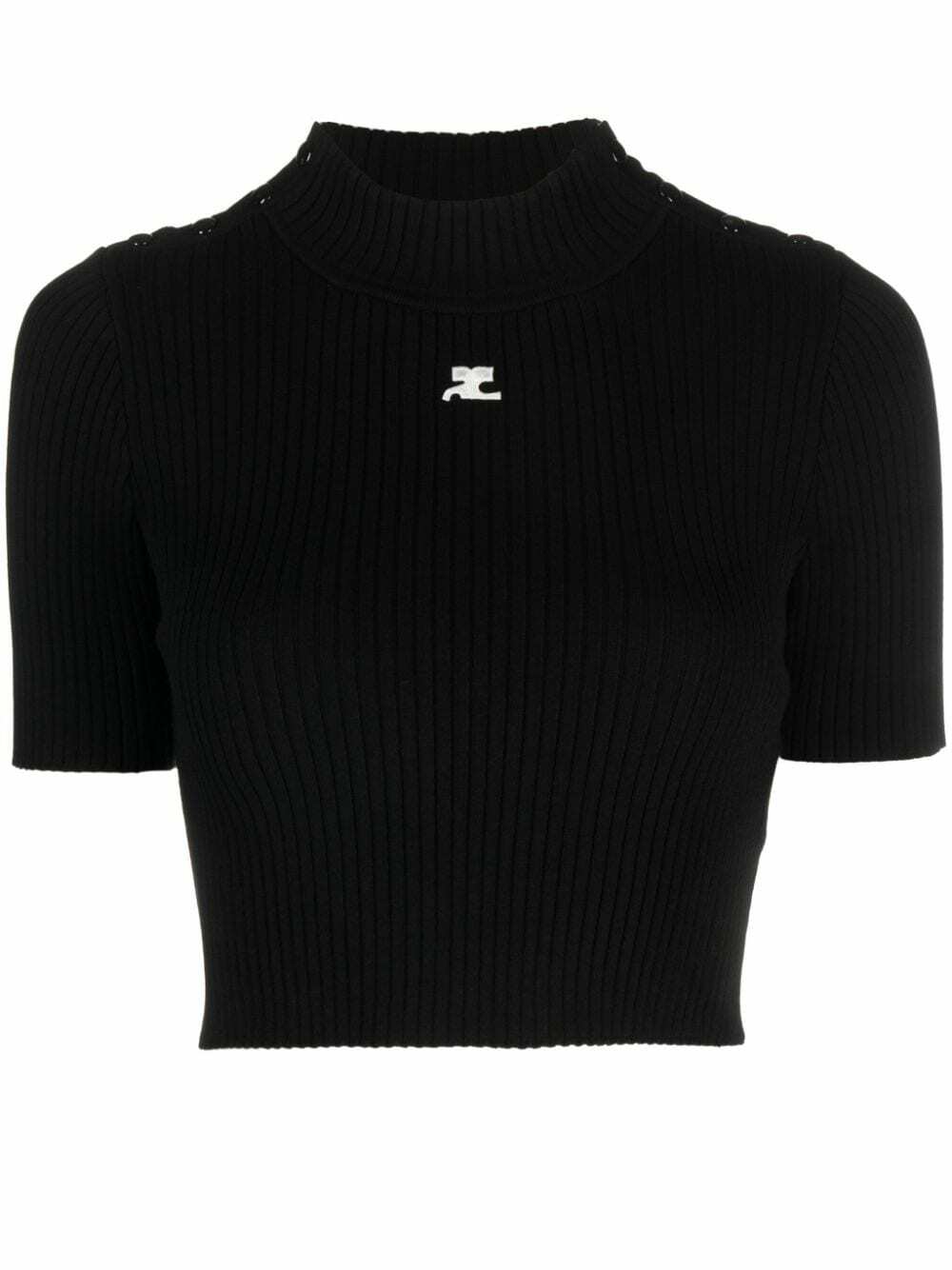 COURRÈGES - Logo Cropped Jumper Courreges
