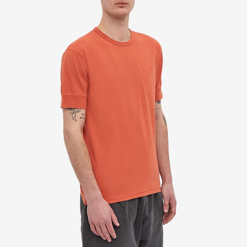 Nigel Cabourn Men's Military Pocket T-Shirt in Orange Nigel Cabourn