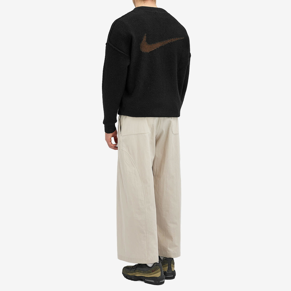 Nike Men's Tech Pack Engineered Knit Sweatshirt in Black Nike