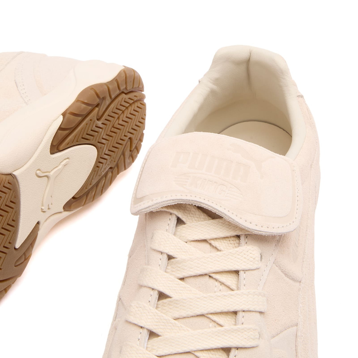 Puma King Indoor Clean Sneaker in Alpine Snow Puma