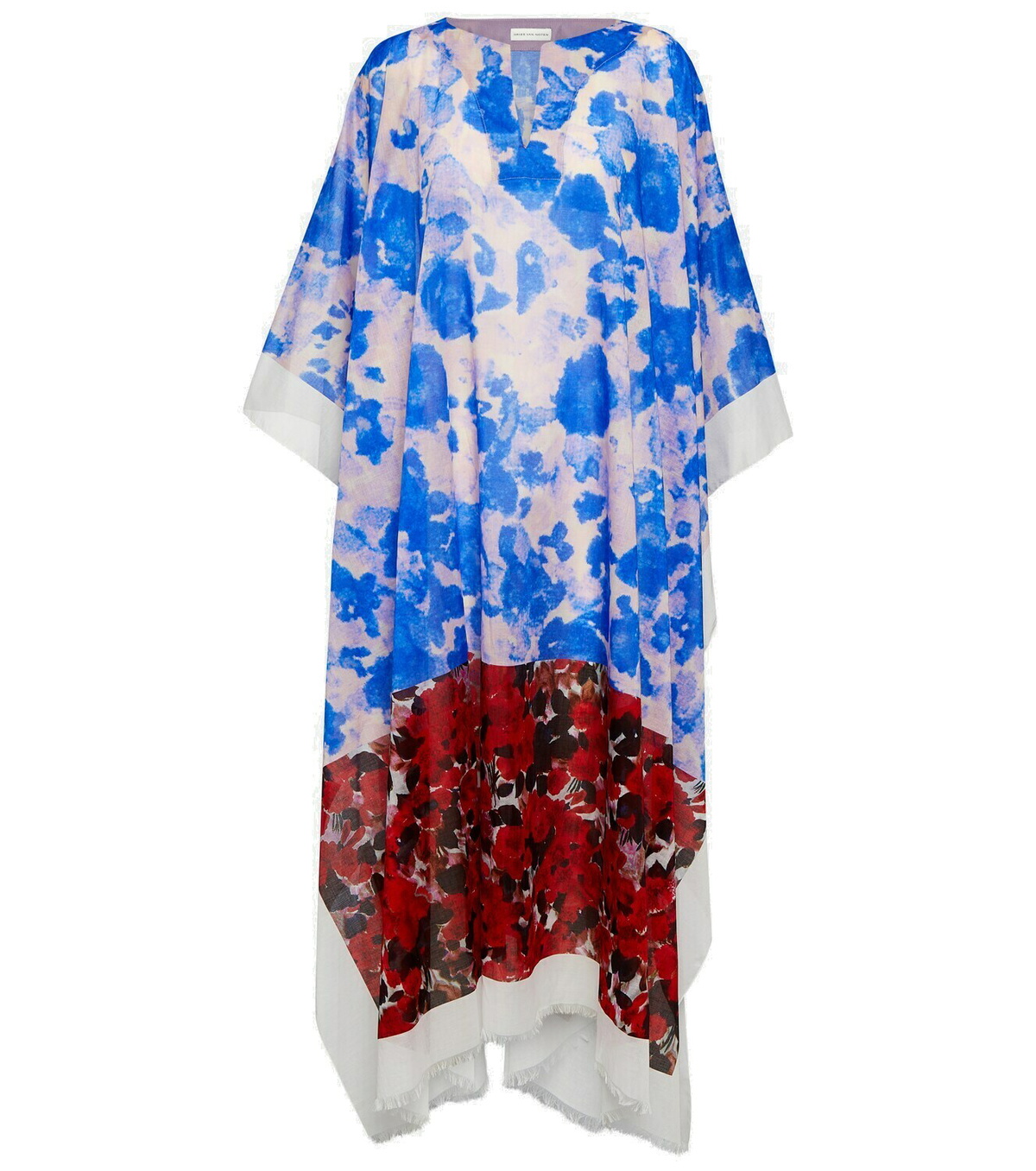 Dries Van Noten Printed cotton beach dress Dries Van Noten