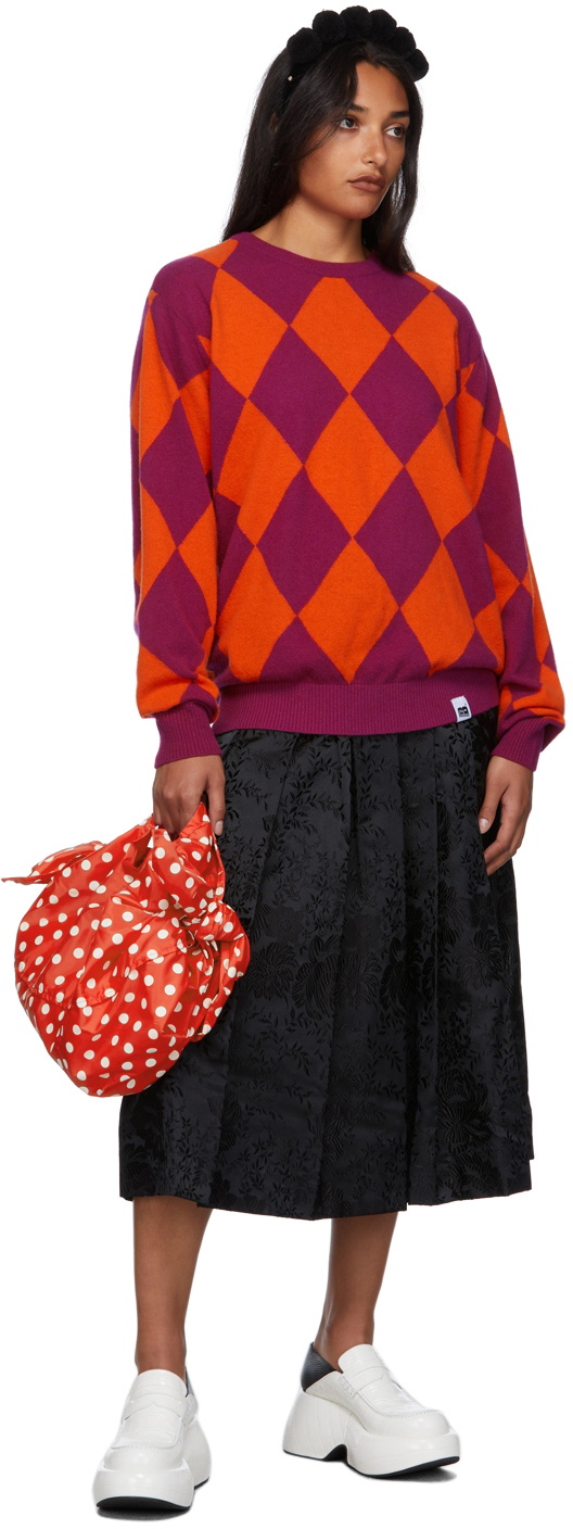 Pushbutton Wool Argyle Sweater Pushbutton