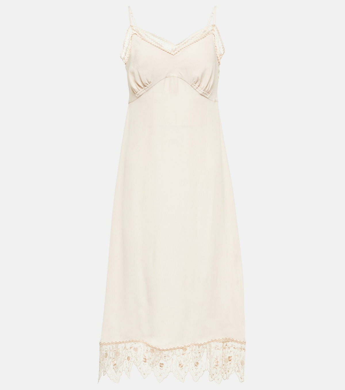 Simone Rocha - Lace-trimmed midi dress Simone Rocha