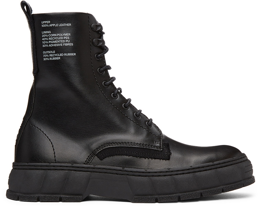 Virón Black Apple Leather 1992 Boots Viron