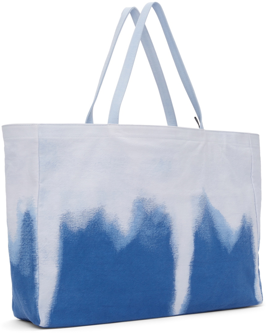 Acne Studios Blue Bleached Tote Bag Acne Studios