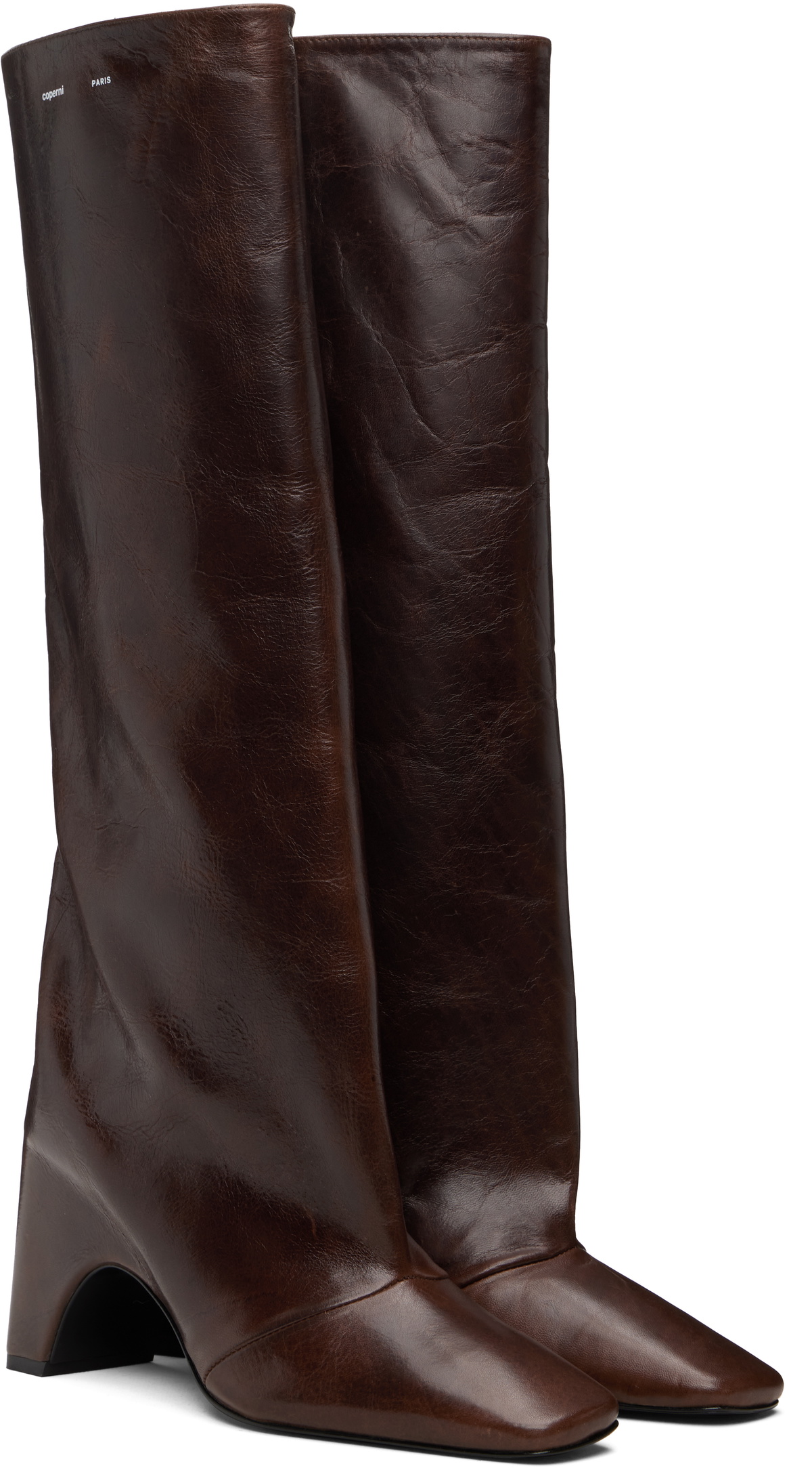 Coperni Brown Bridge Tall Boots Coperni