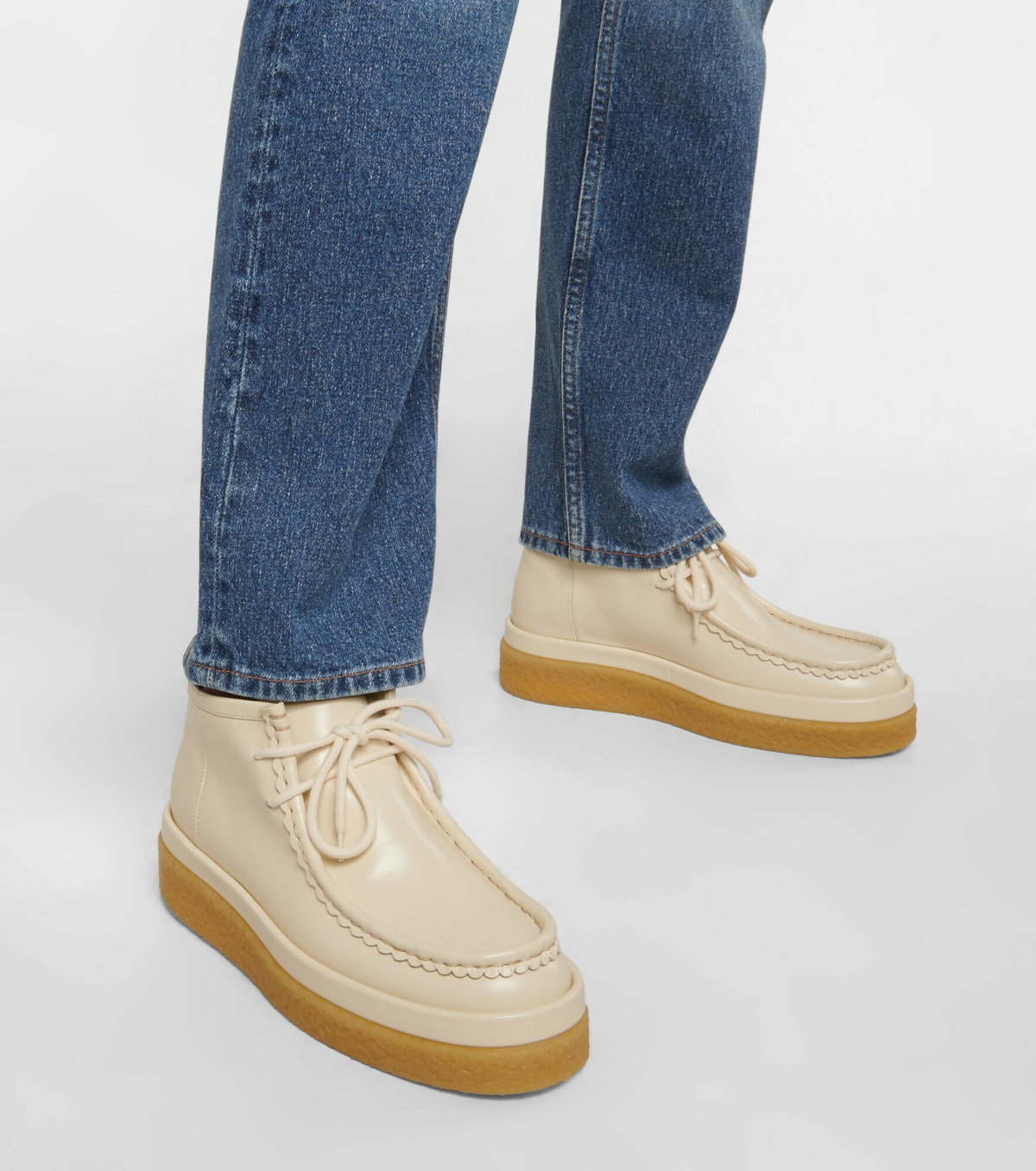 Chloe - Jamie lace-up leather boots Chloe