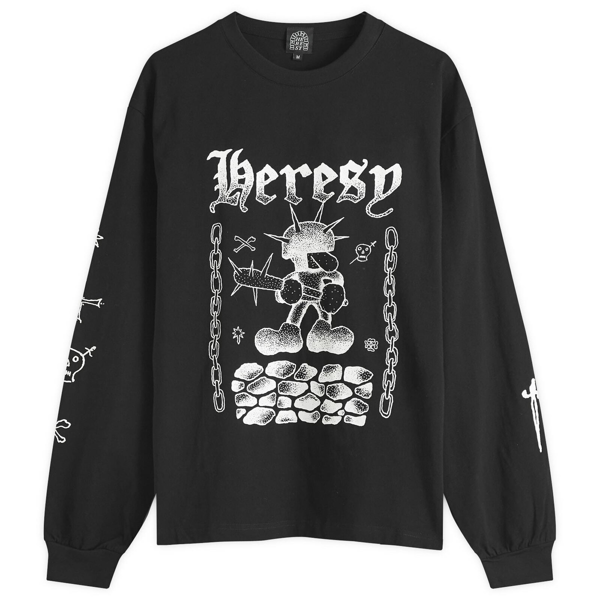 Heresy Fightin' Longsleeve T-Shirt in Black Heresy