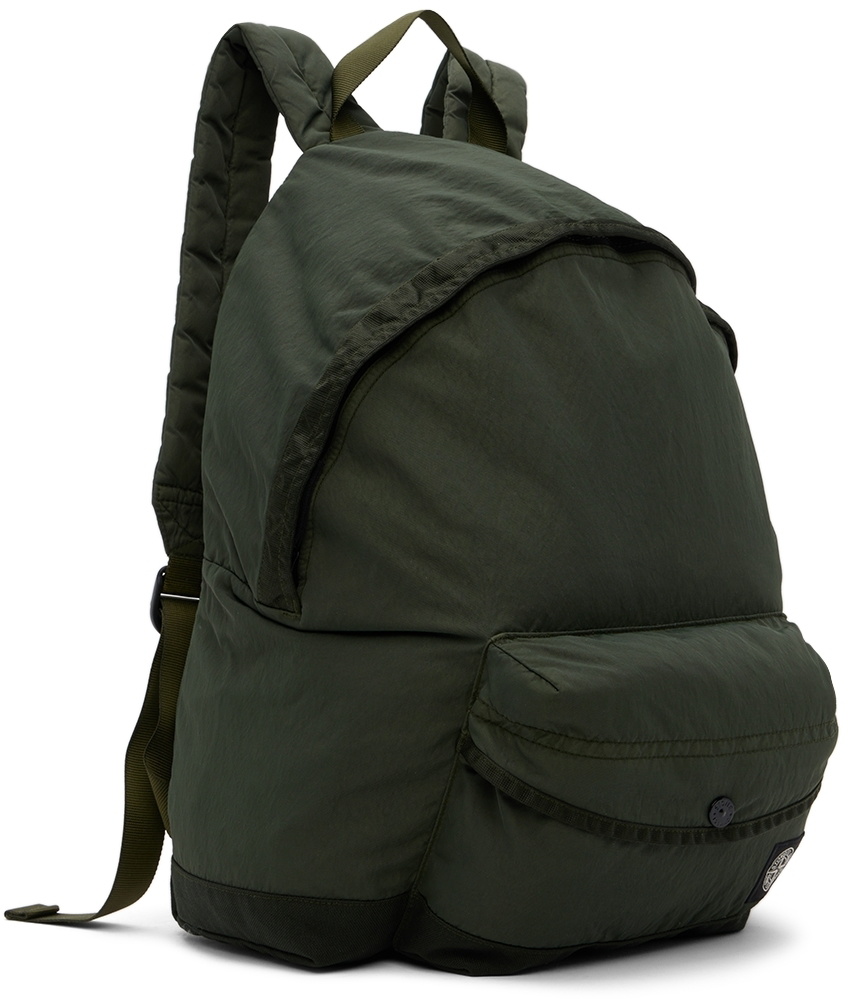 Stone Island Junior Kids Khaki Utility Backpack Stone Island Junior