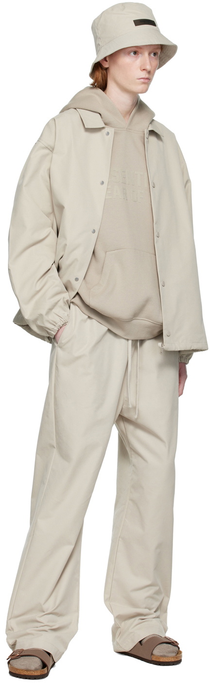 Essentials Gray Drawstring Jacket Essentials