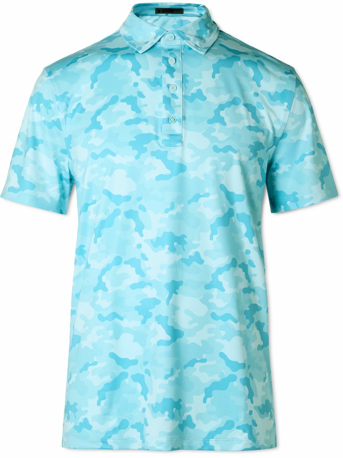 G/FORE - Camouflage-Print Tech-Jersey Polo Shirt - Blue G/FORE