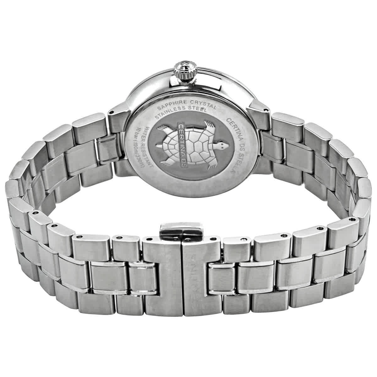 Certina DS Stella Black Dial Stainless Steel Ladies Watch ...