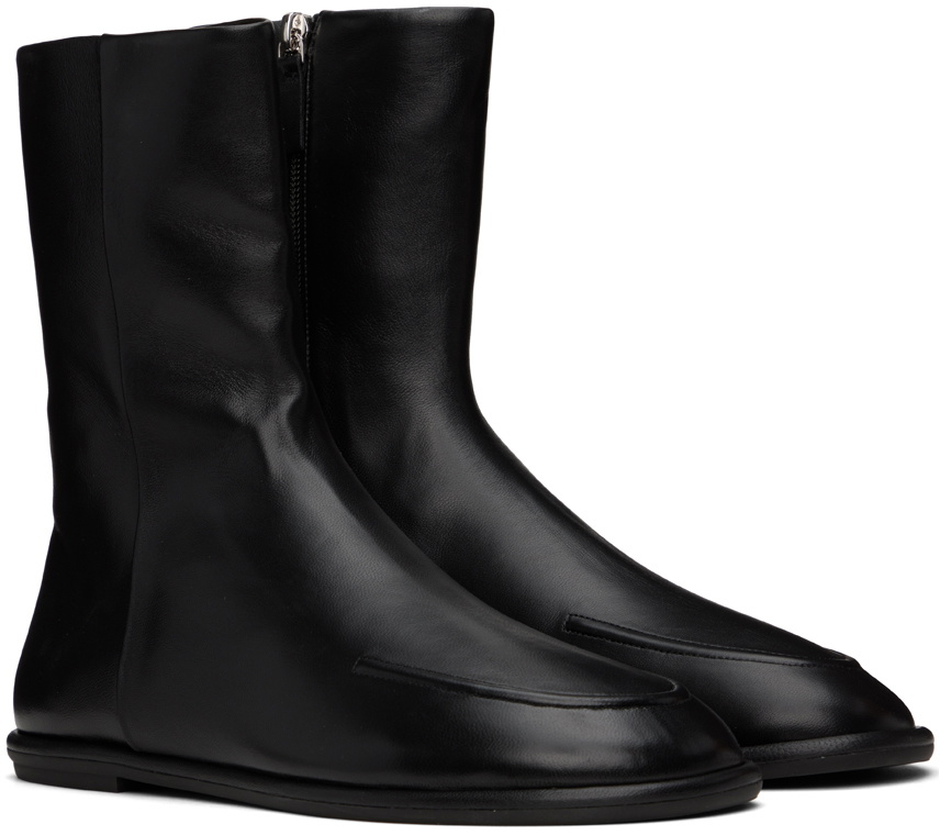 The Row Black Canal Ankle Boots The Row