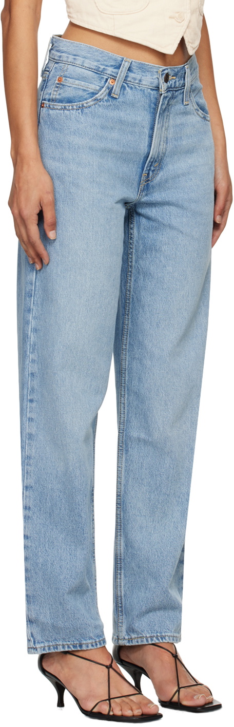 Levi's Blue High-Rise Dad Jeans Levi's Red