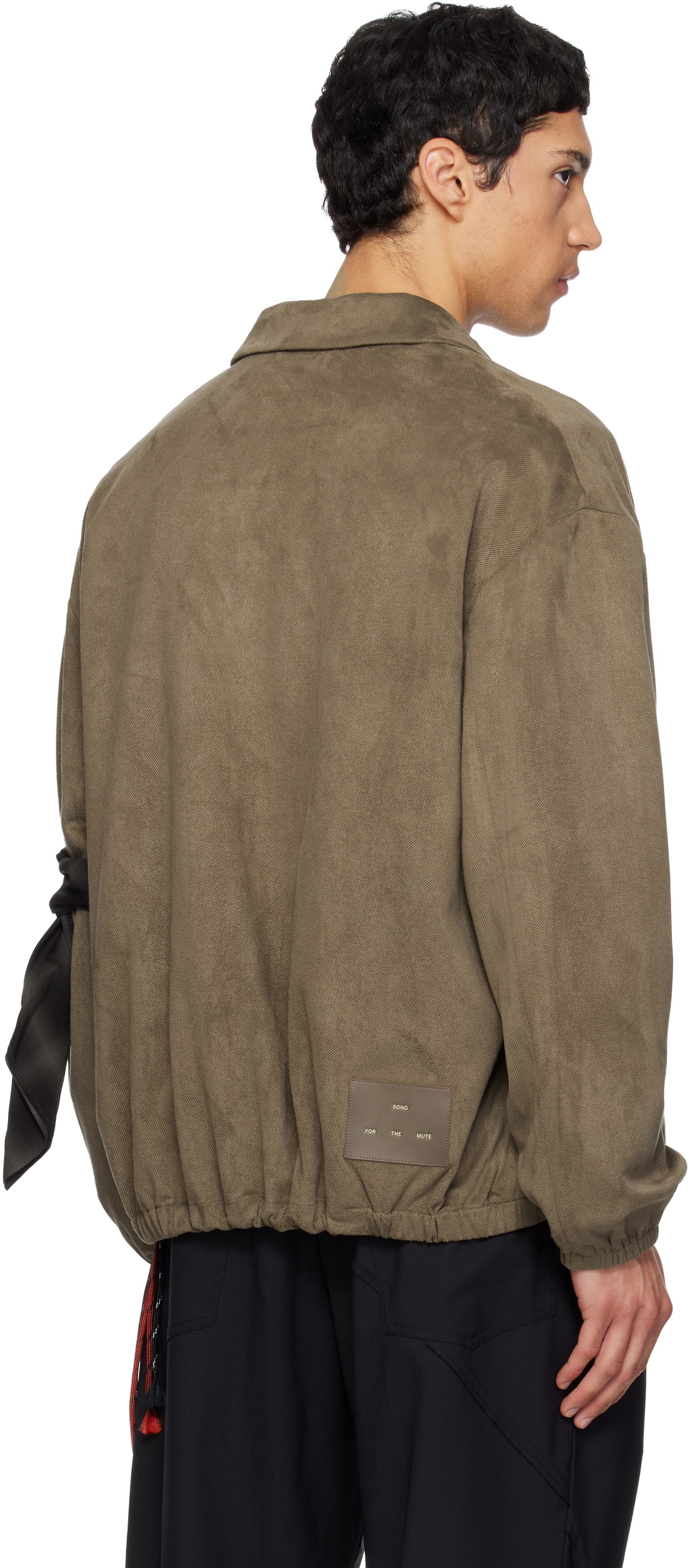 Song for the Mute Brown Slim Coach Jacket Song for the Mute