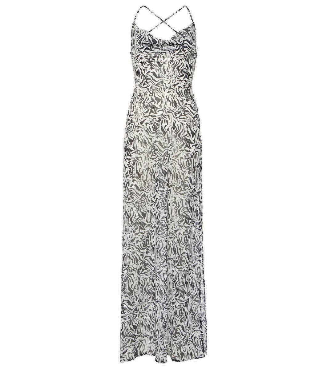 Bananhot Sahara zebra-print maxi dress Bananhot