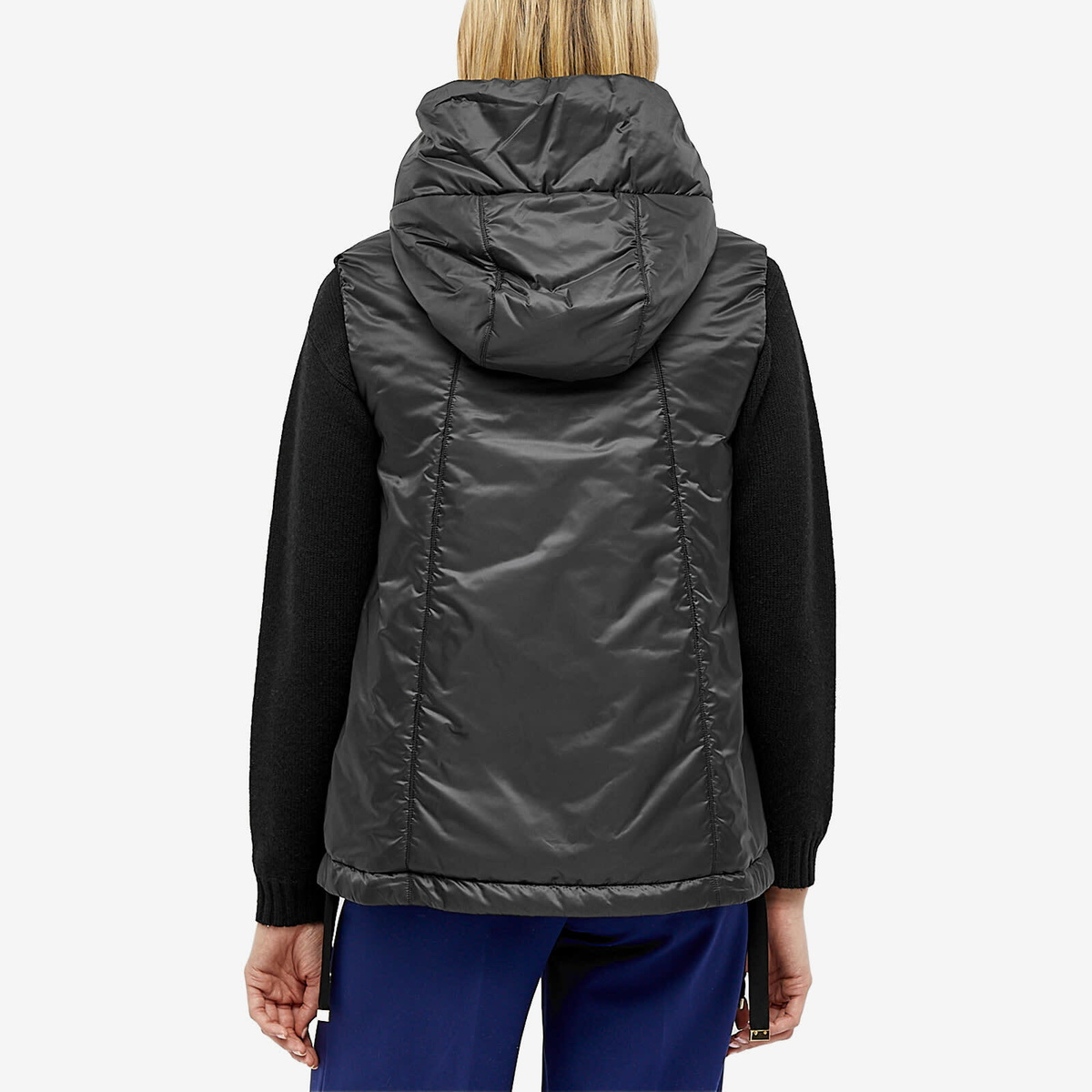 Max Mara Women's Greengo Short Gilet Jacket in Black Max Mara