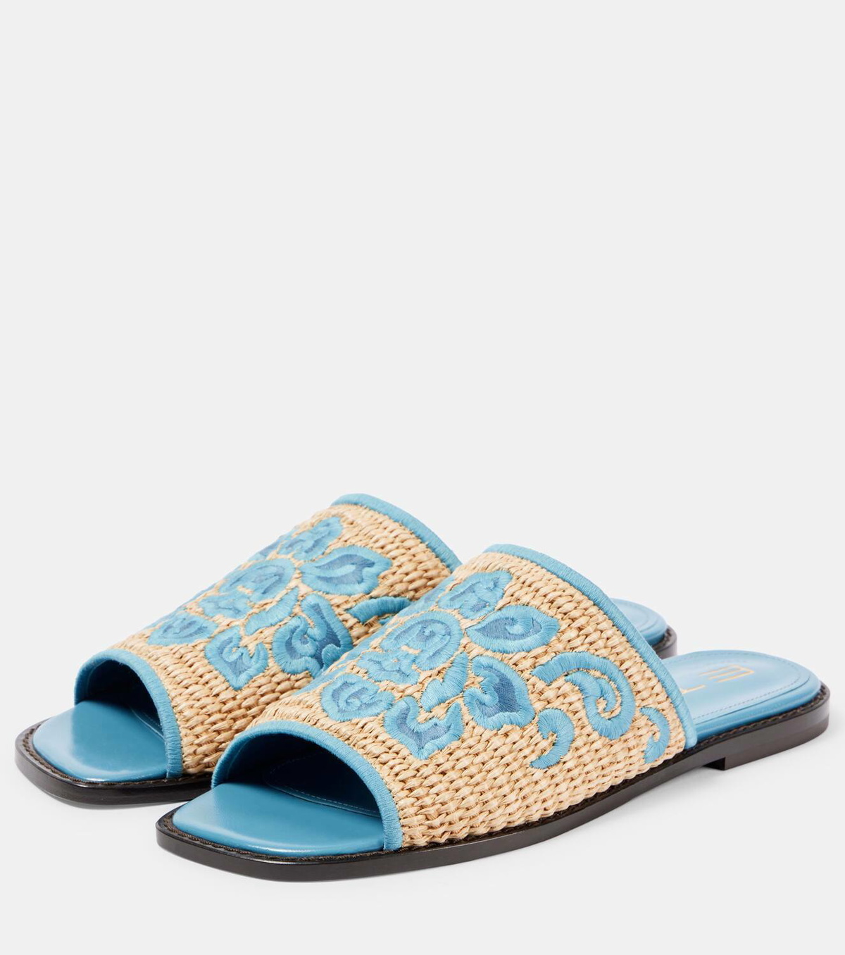 Etro Leather espadrille slides Etro