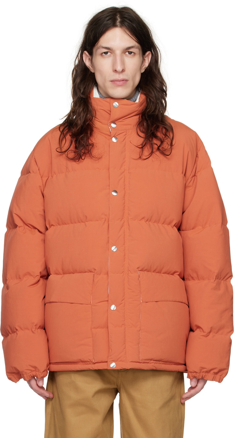 Jil Sander Red Funnel Neck Down Jacket Jil Sander