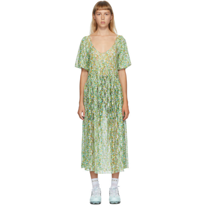 Collina Strada Green Princess Mariposa Dress Collina Strada