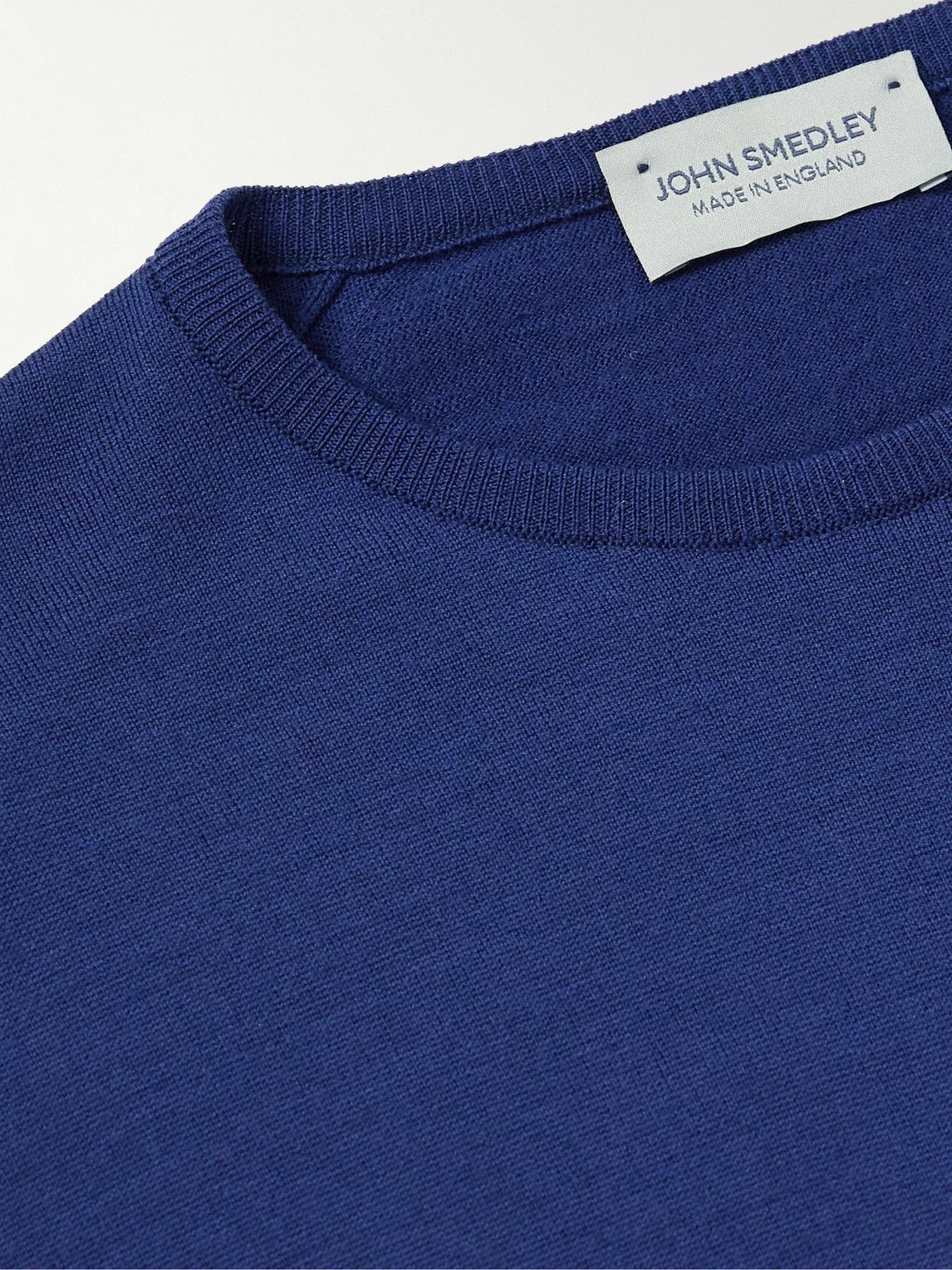 John Smedley - Lundy Slim-Fit Merino Wool Sweater - Blue John Smedley