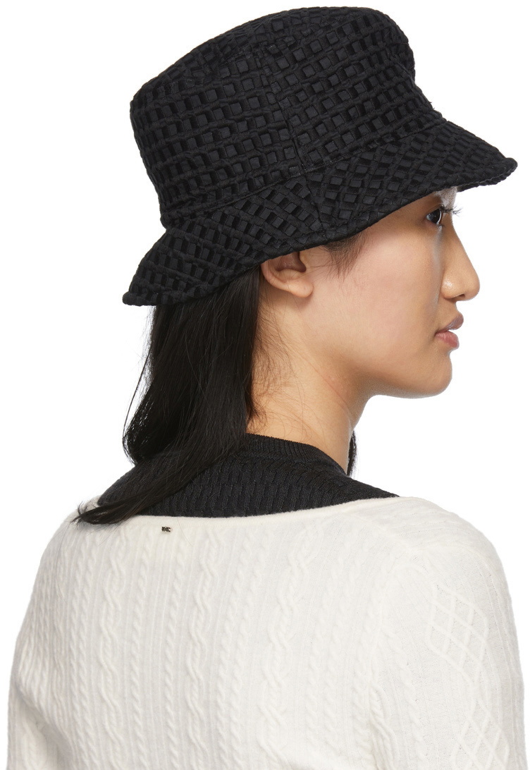 Maison Michel Black Jason Bucket Hat Maison Michel
