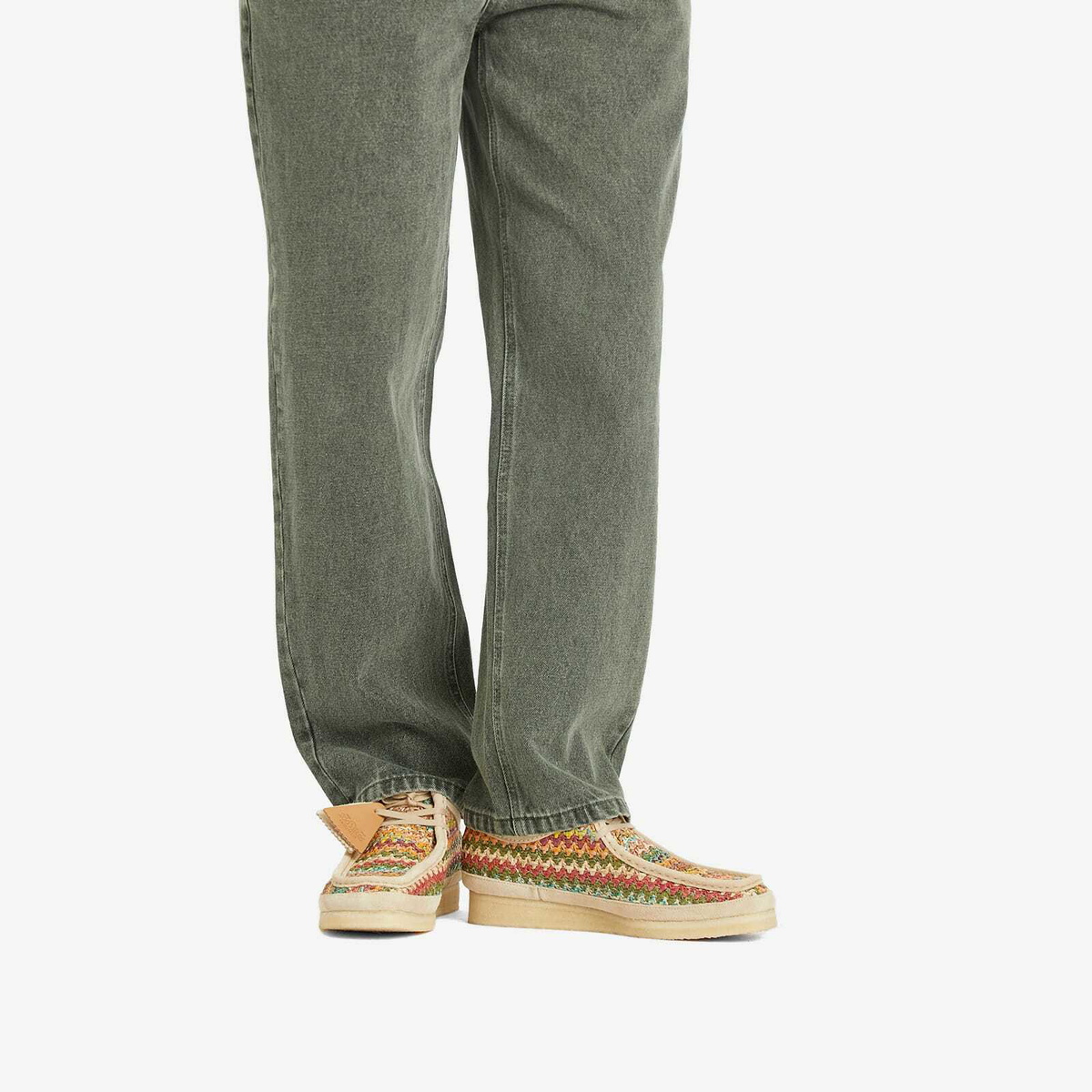 Clarks Originals Men's Wallabee in Multi Raffia Clarks Originals