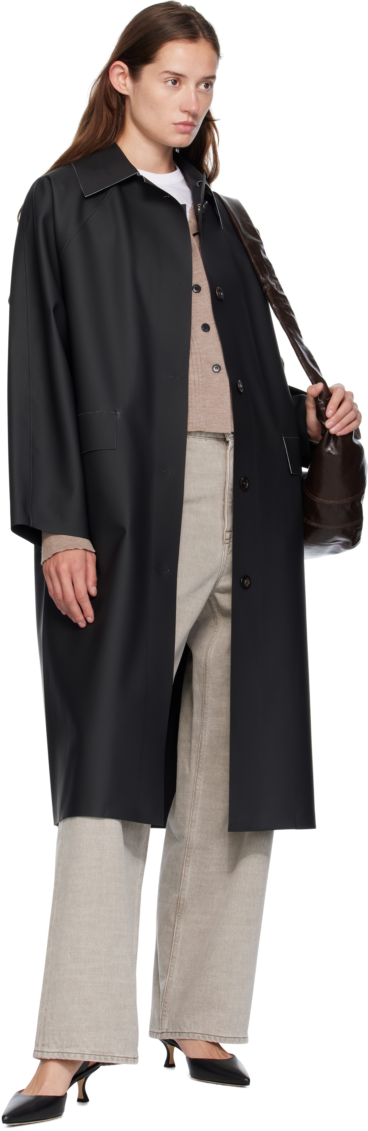 KASSL Editions Black Original Below Rubber Coat Kassl Editions