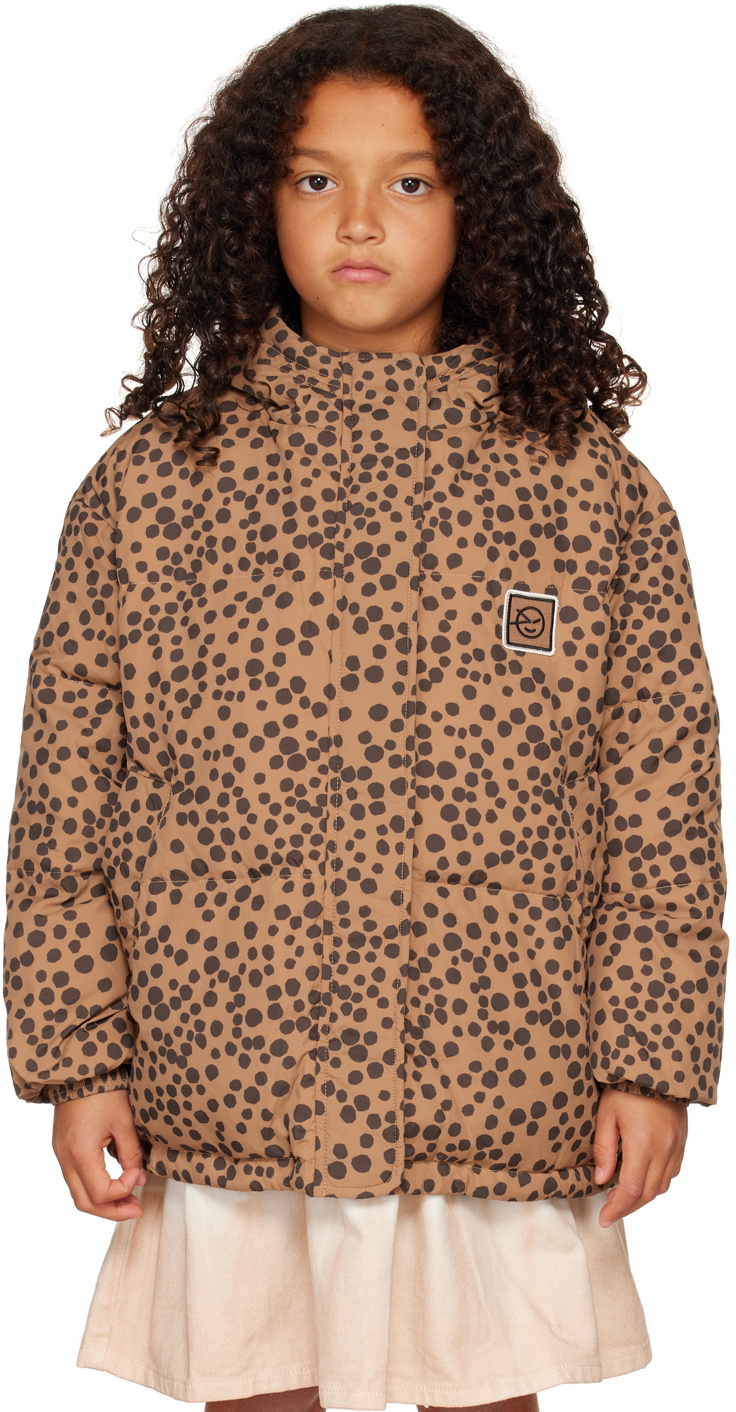 Wynken Kids Tan Animaux Short Down Coat Wynken