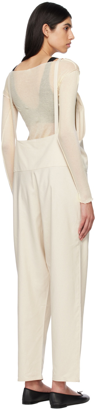 Baserange Off-White Long Strap Overalls Baserange