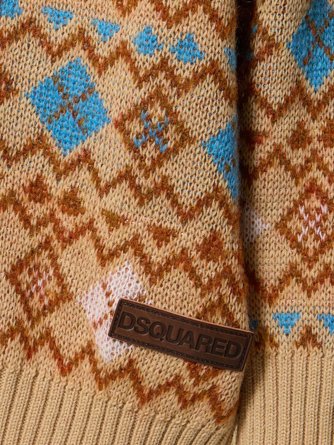 DSQUARED2 - Heart Cutout Wool Knit Cardigan Dsquared2