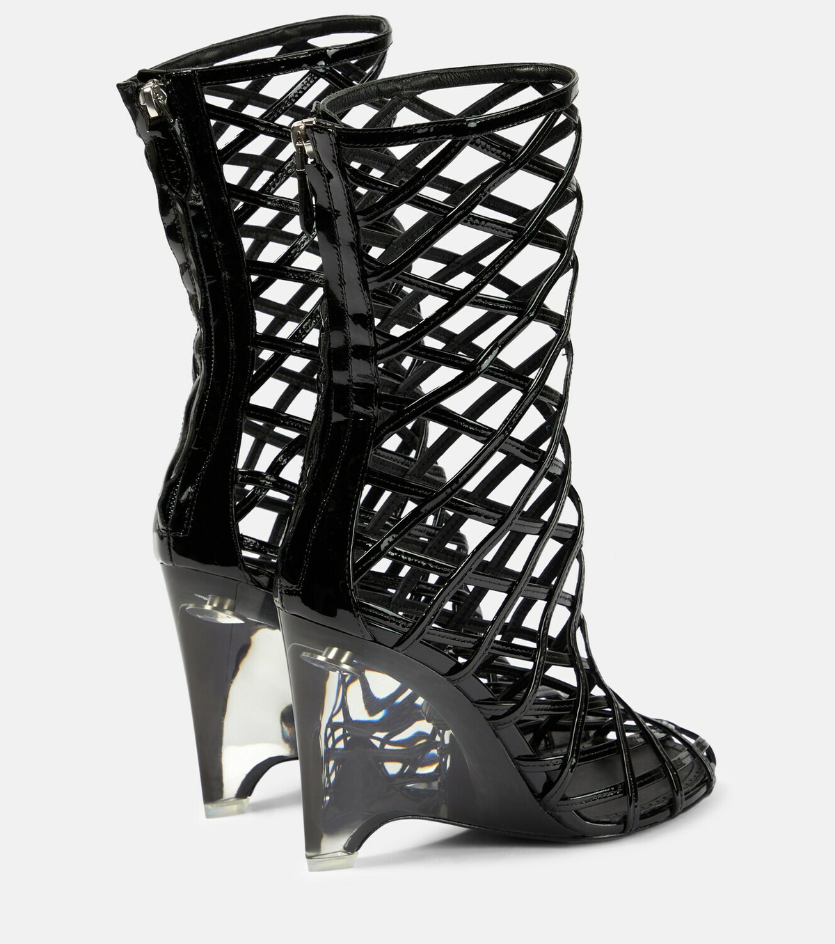 Alaïa Leather wedge ankle boots ALAÏA