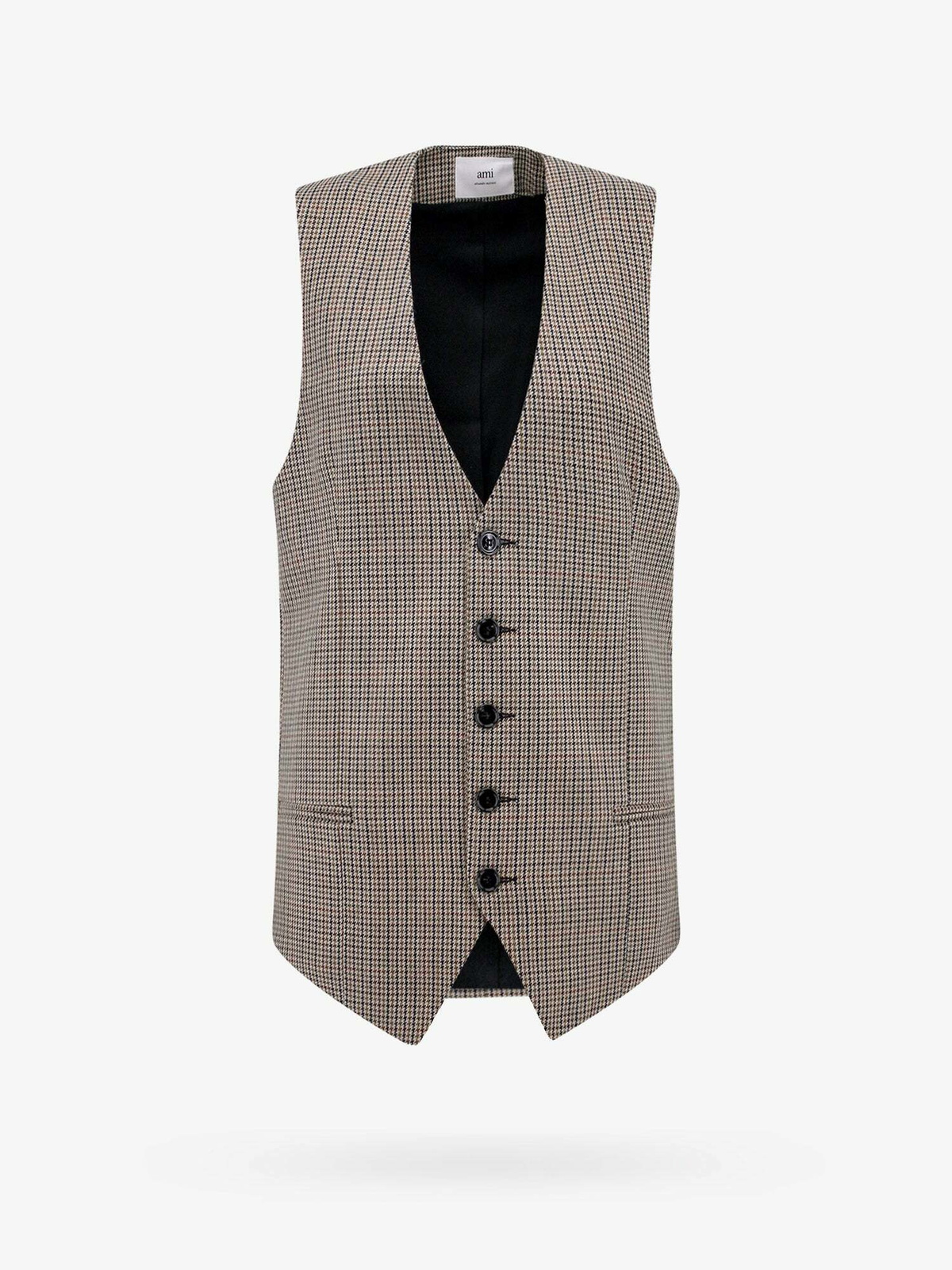 Ami Paris Vest Beige Womens AMI