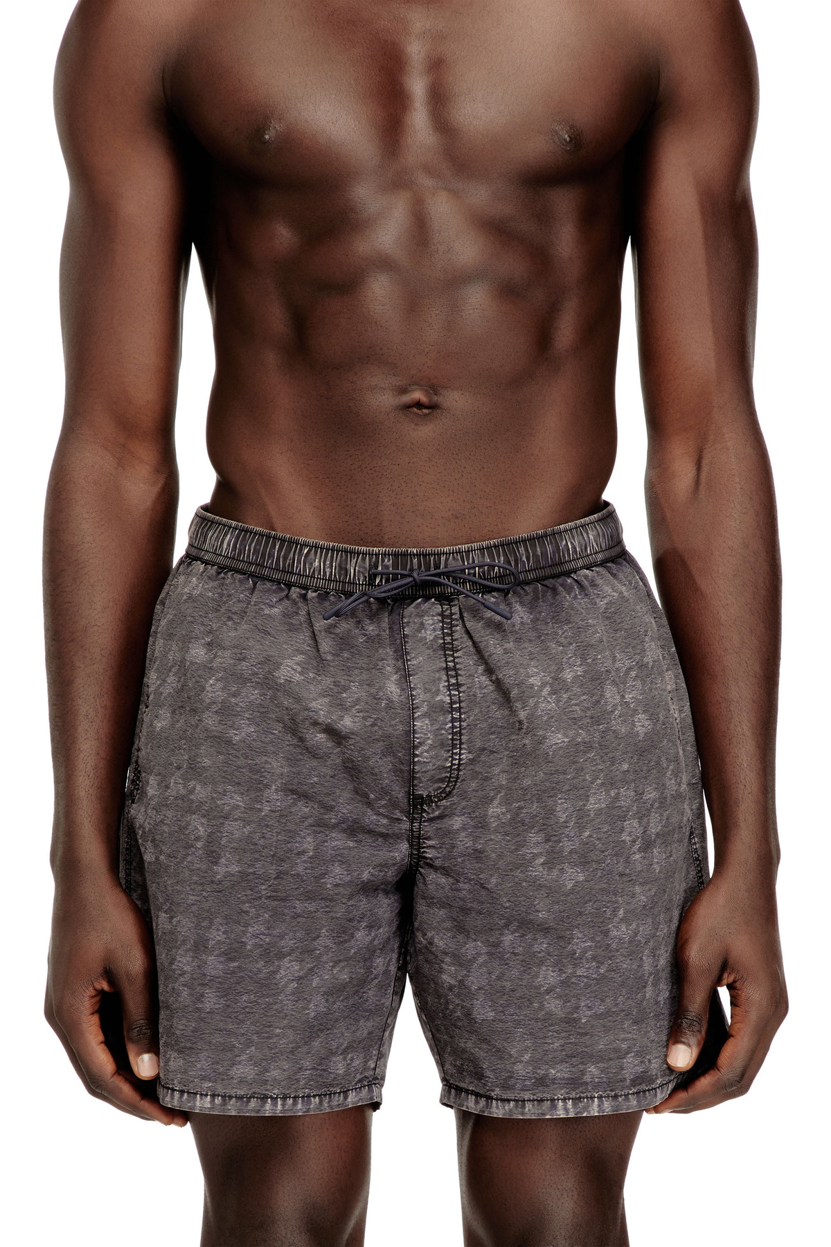 Diesel Swim shorts with faded houndstooth pattern - Swim shorts Mens in ...