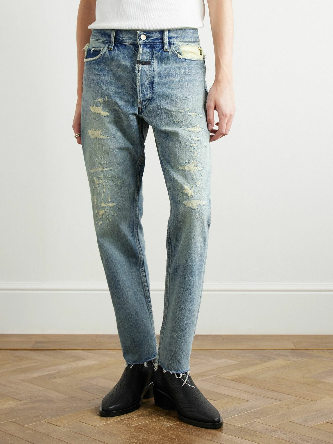 Fear of God - Tapered Distressed Jeans - Blue Fear Of God