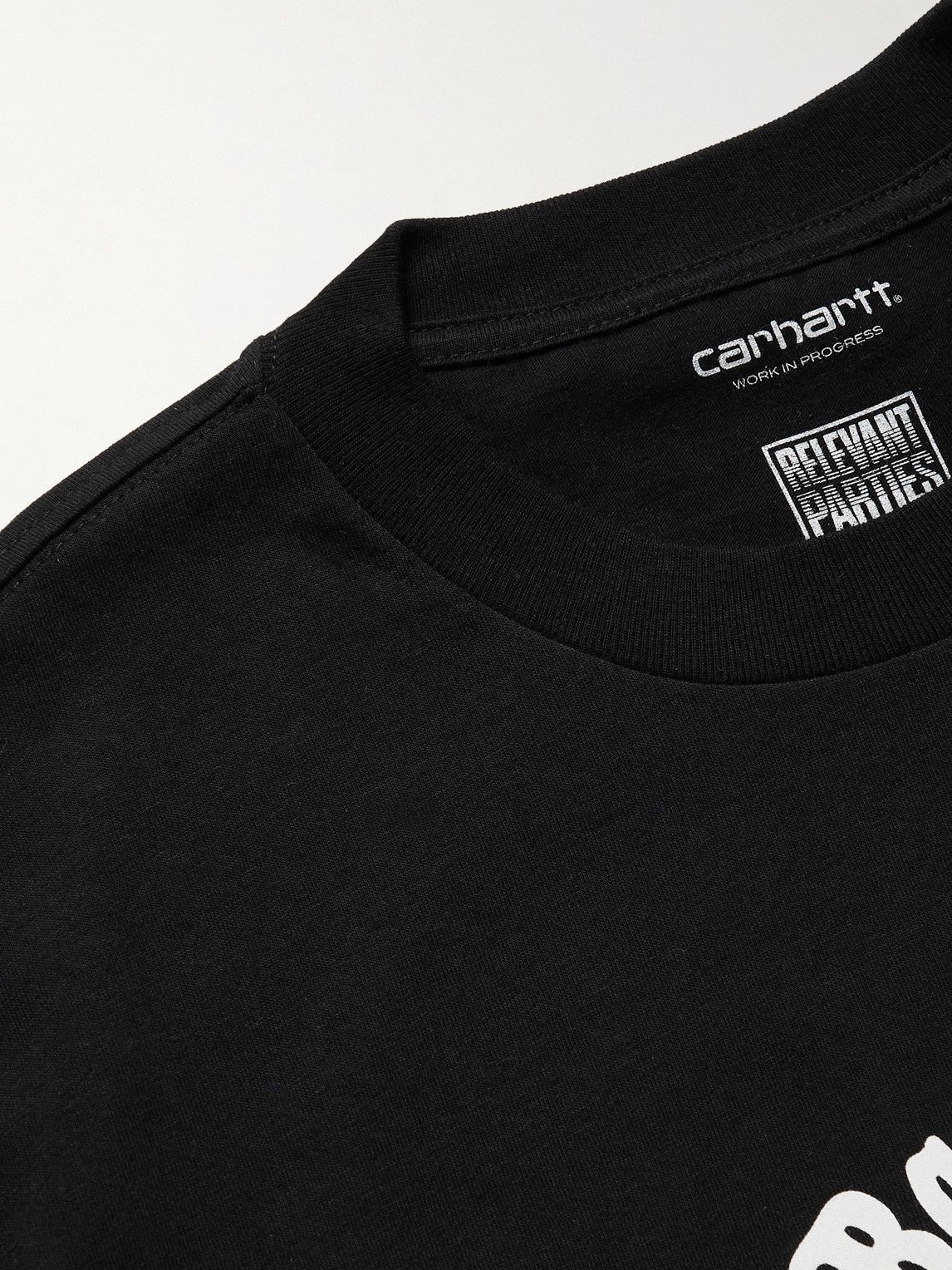 Carhartt WIP - Ed Banger Printed Cotton-Jersey T-Shirt - Black Carhartt WIP
