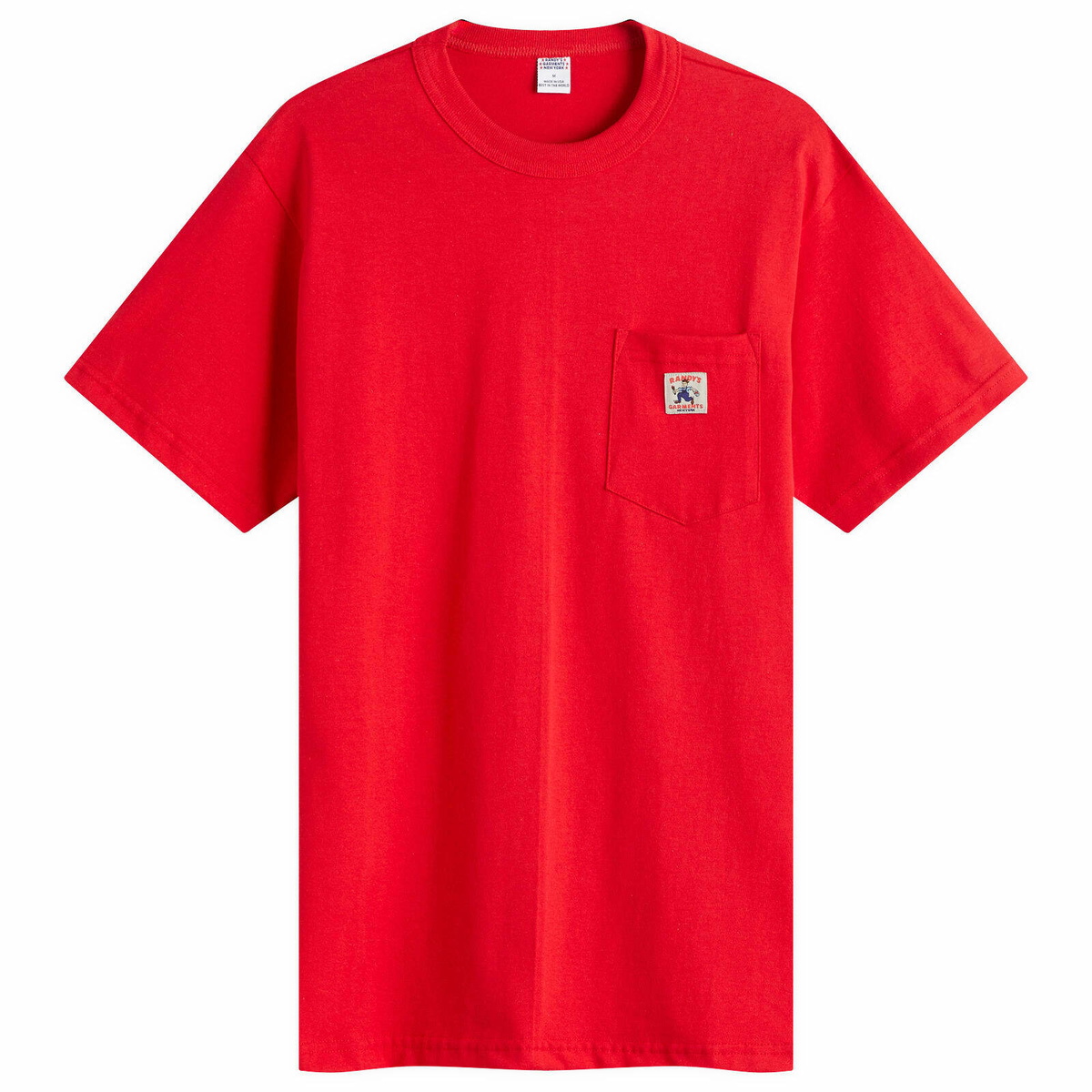 Randy's Garments Men's Logo Pocket T-Shirt in Red Randy's Garments