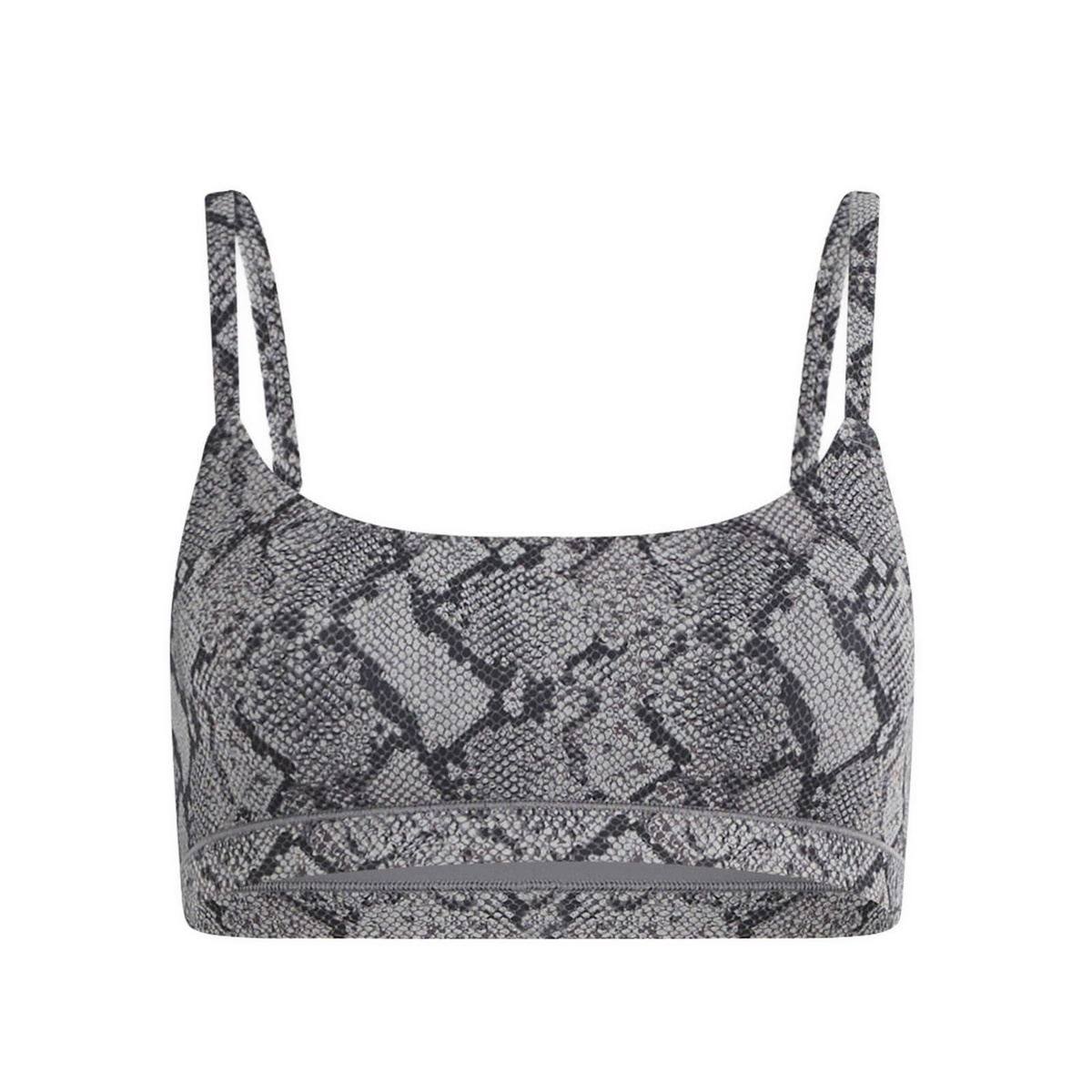 SKIMS Women's Fits Everybody Scoop Neck Bralette in Shadow Snake Print ...
