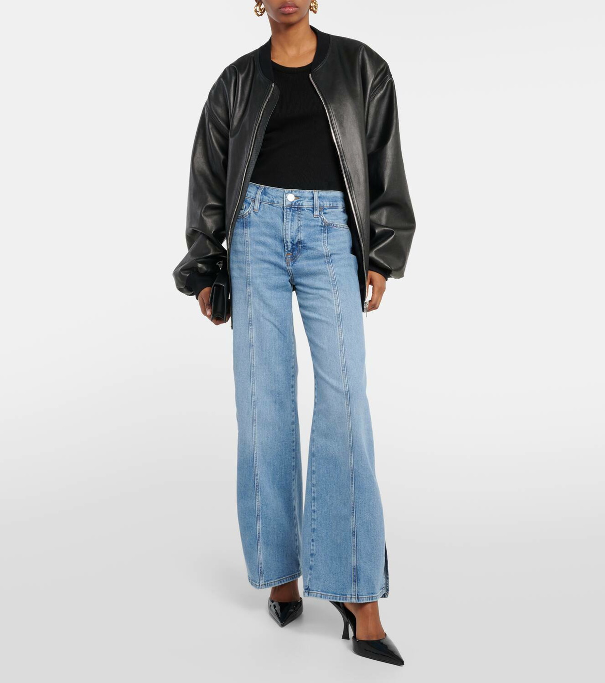 Frame Le Slim Palazzo high-rise jeans Frame Denim