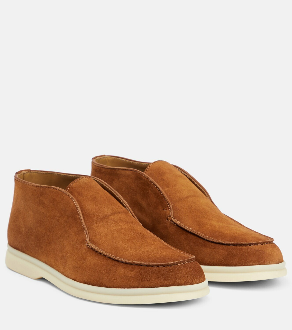 Loro Piana - Open Walk suede ankle boots Loro Piana