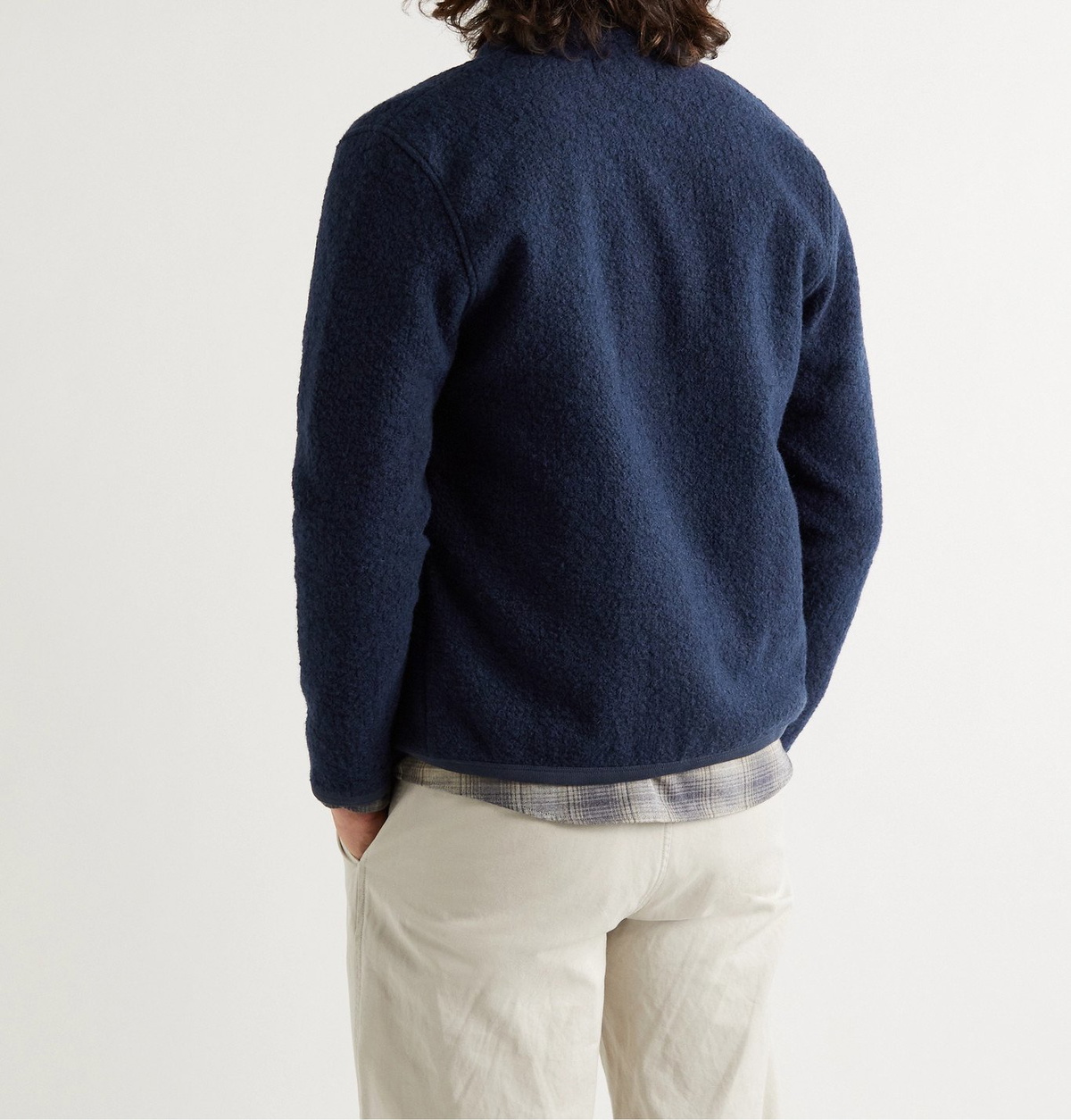 Universal Works - Fleece Cardigan - Blue Universal Works